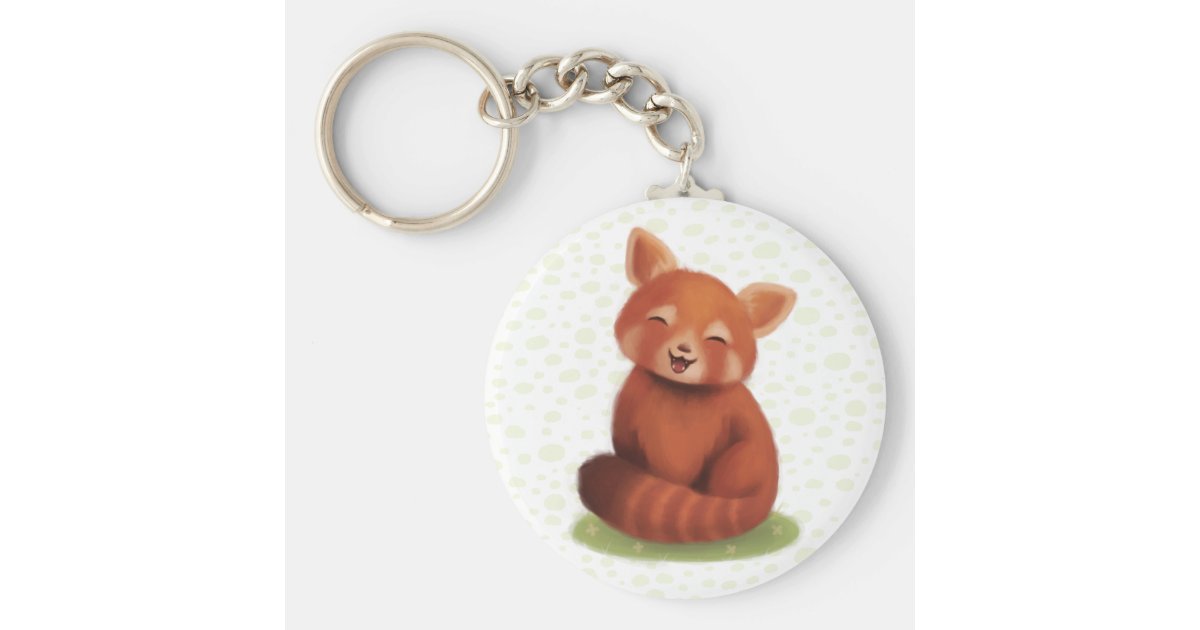 Red Panda Key Ring | Zazzle.co.uk