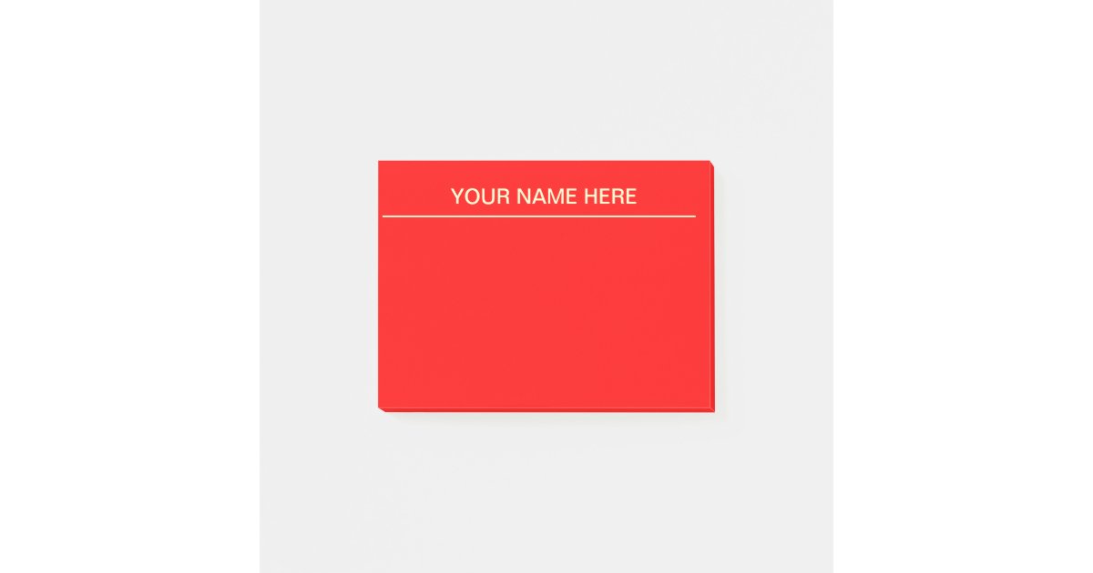 Red Post It Notes | Zazzle