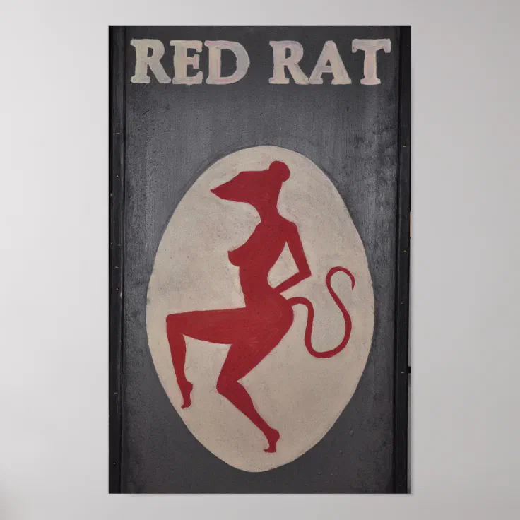 Red Rat Pub Sign | Zazzle
