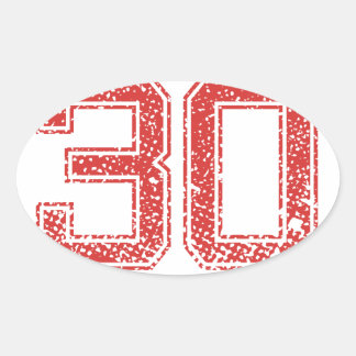 Number 30 Stickers | Zazzle.co.uk