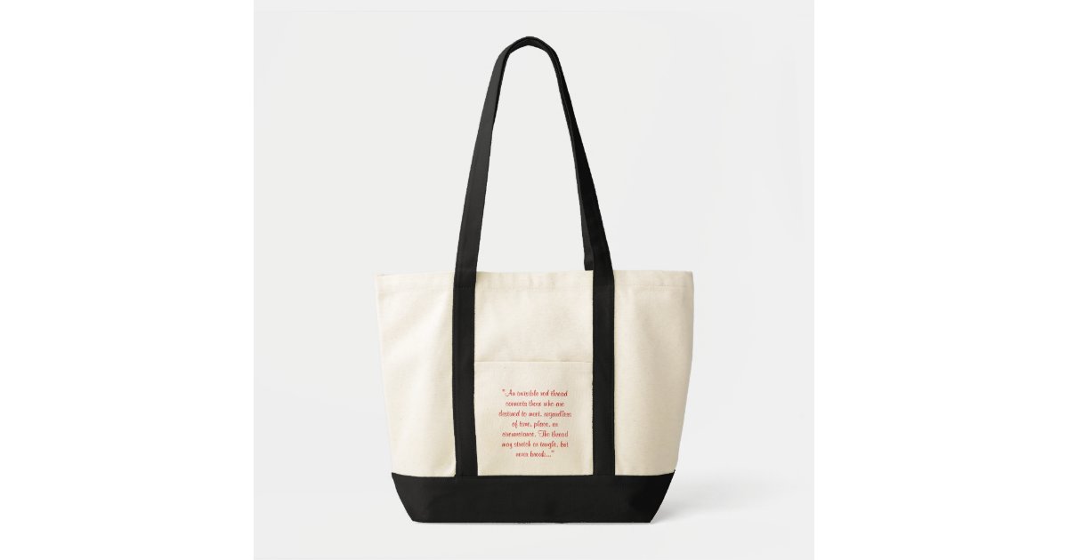 Red Thread Chinese Proverb Adoption Bag | Zazzle