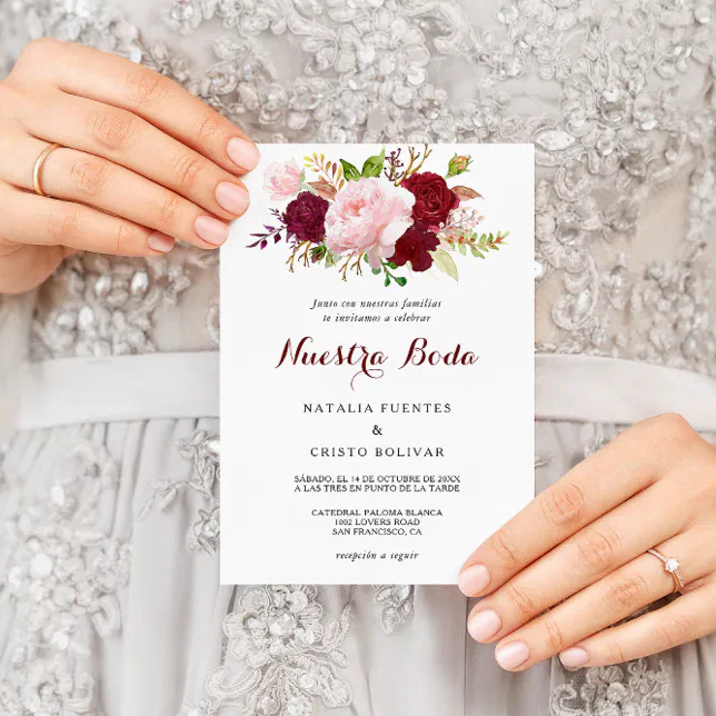 Spanish wedding invitation templates 60 photos - Astyledwedding.com