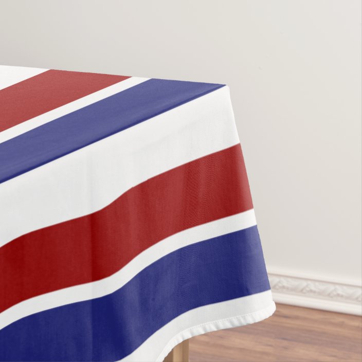 Red White and Blue Striped Tablecloth | Zazzle.co.uk