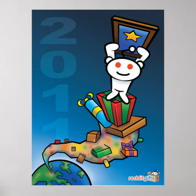 reddit Secret Santa 2011 poster | Zazzle