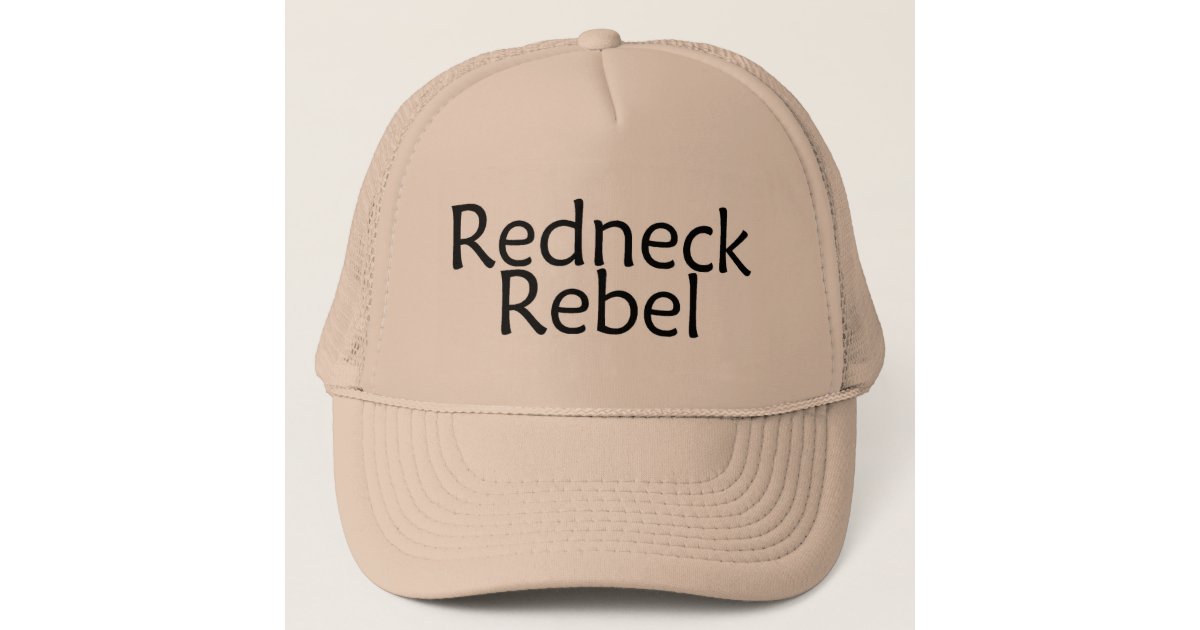 Redneck Rebel Trucker Hat | Zazzle