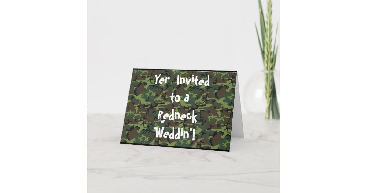 Redneck Wedding Invitation | Zazzle
