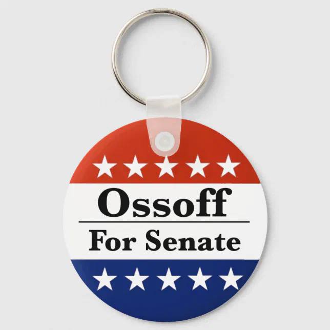 Reelect Georgia Senator Jon Ossoff in 2026 Key Ring | Zazzle