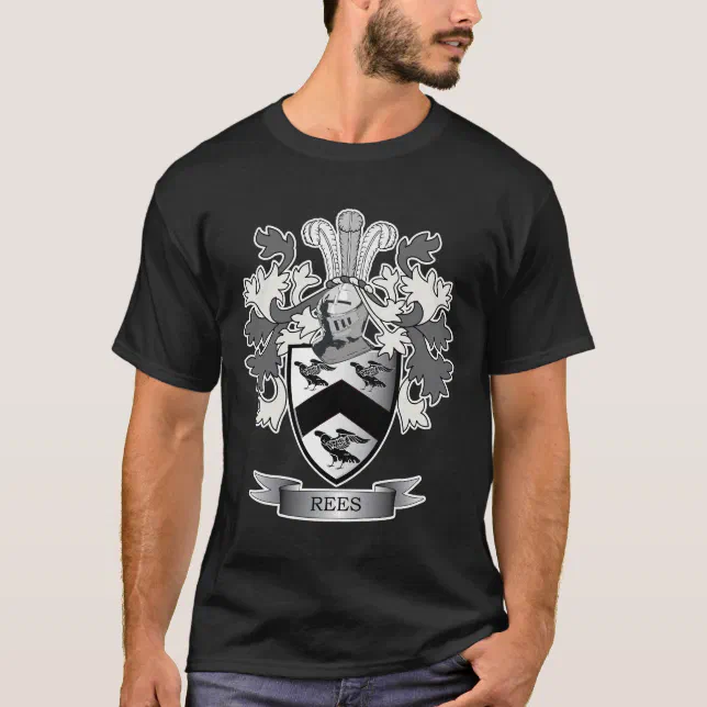 Rees Family Crest Coat of Arms T-Shirt | Zazzle