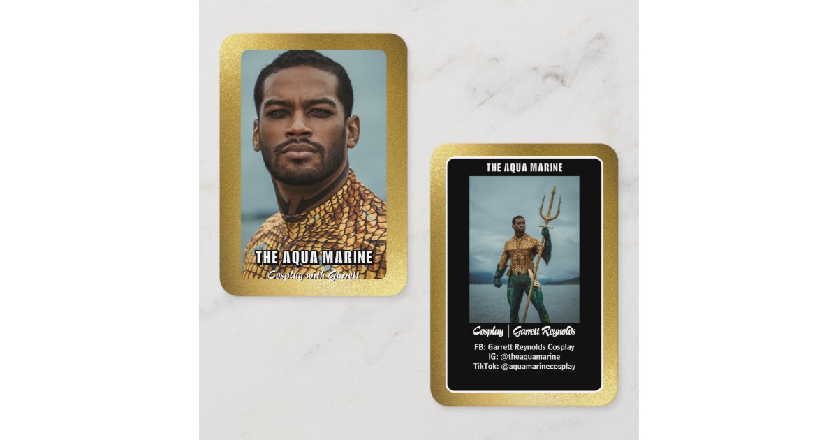 Reflections Gold Cosplay Coscard Business Card | Zazzle