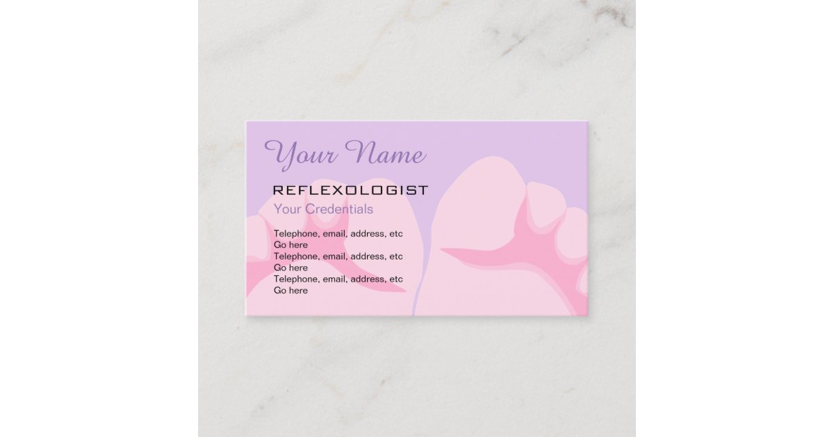 Reflexologist Appointment Business Cards | Zazzle