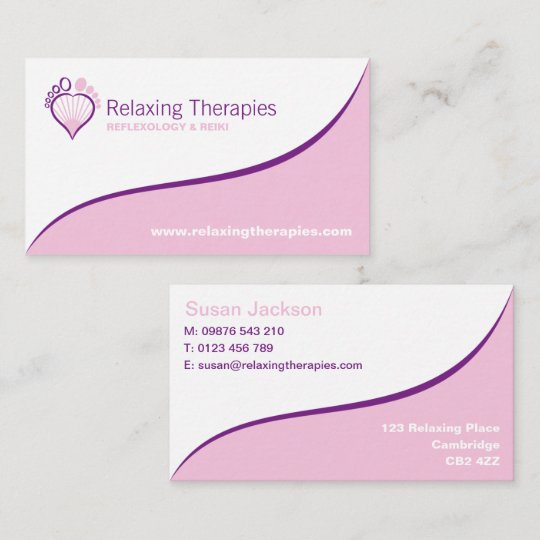 Reflexologist Business Card | Zazzle.co.uk