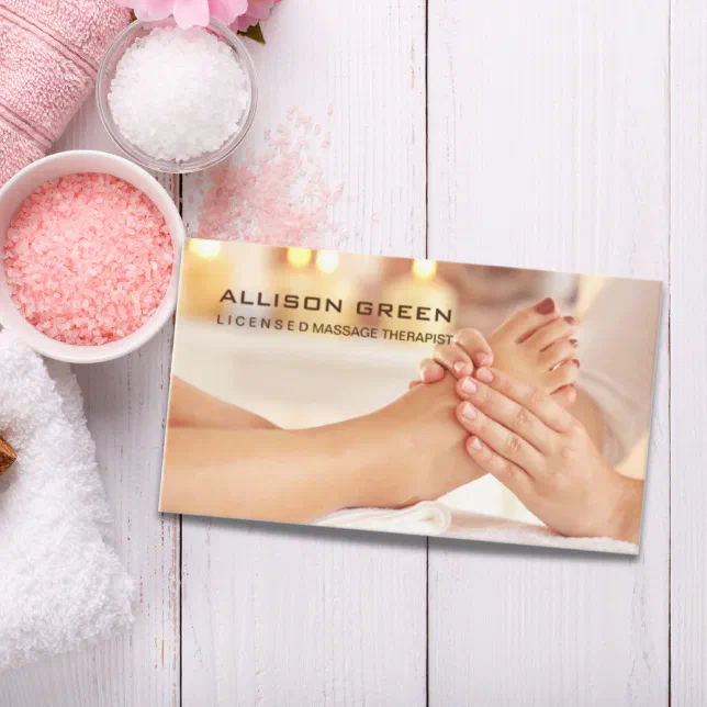 Reflexology Acupressure Foot Massage therapist Business Card | Zazzle