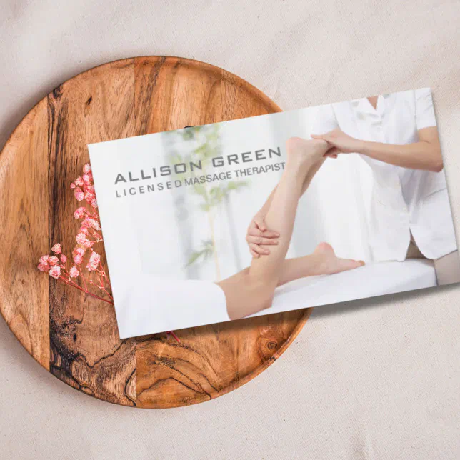 Reflexology Acupressure Foot Massage therapist Business Card | Zazzle