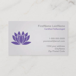 Reflexology Business Card | Zazzle