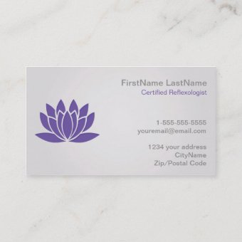Reflexology Business Card | Zazzle