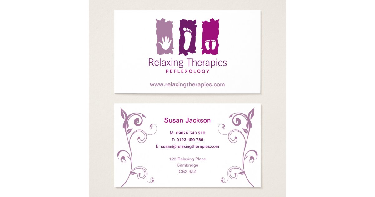 Reflexology Business Card | Zazzle