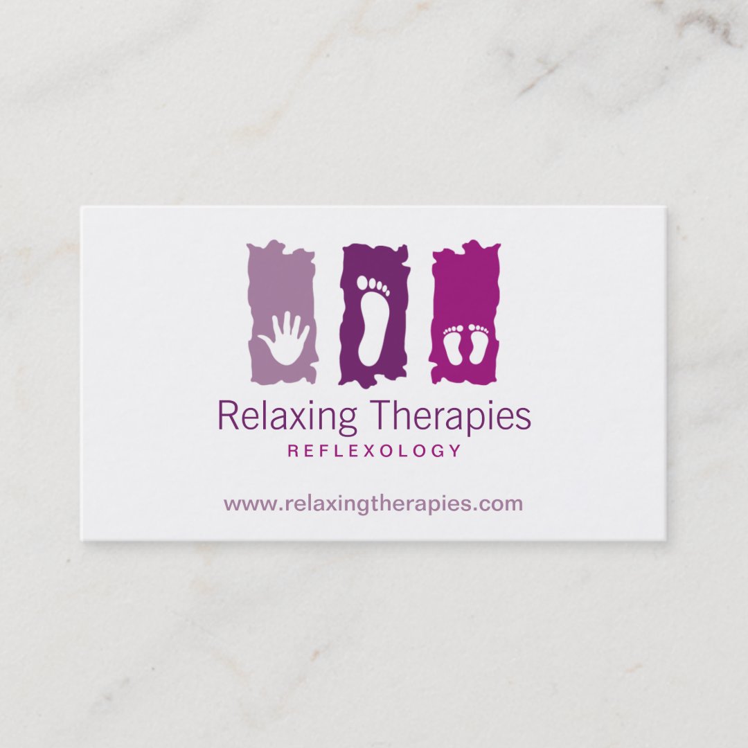 Reflexology Business Card | Zazzle