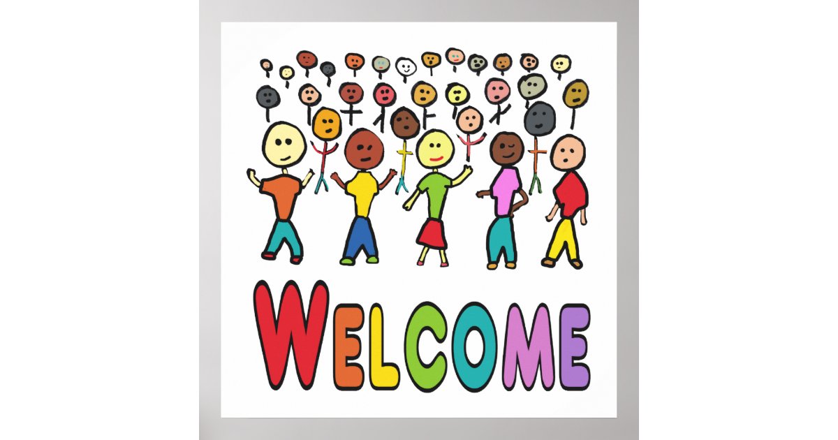 Refugees and Migrants Welcome Poster | Zazzle
