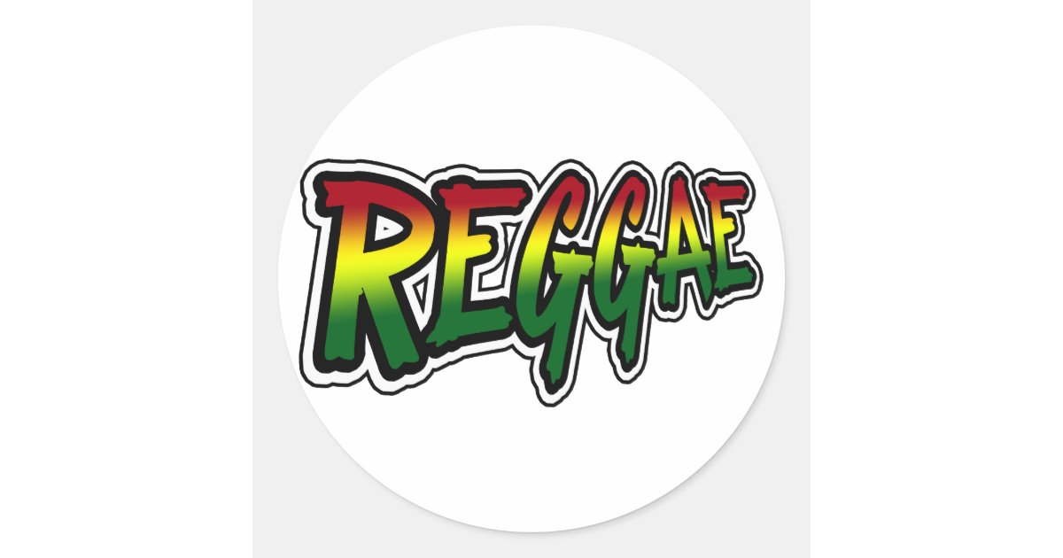 REGGAE CLASSIC ROUND STICKER | Zazzle