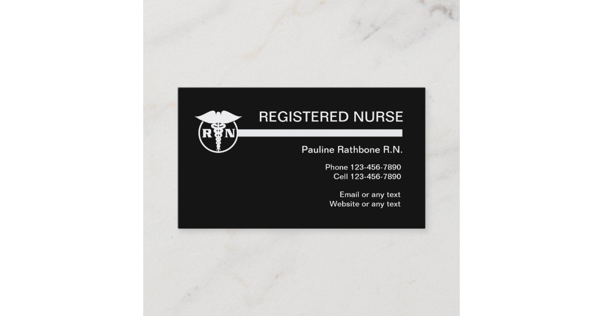 Registered Nurse Business Card | Zazzle