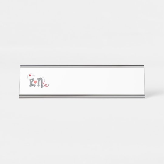 Registered Nurse Desk Name Plate | Zazzle.co.uk