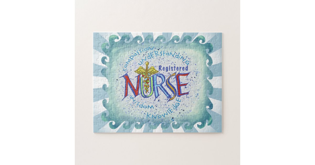 Registered Nurse Motto Jigsaw Puzzle | Zazzle