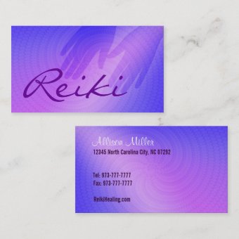 Reiki Business Cards | Zazzle