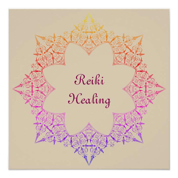 Reiki Healing Poster | Zazzle.co.uk