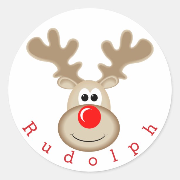Rudolph Stickers & Labels | Zazzle UK