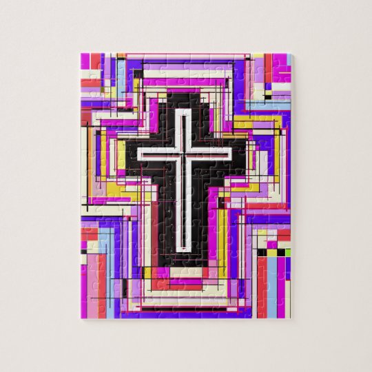 religious christian cross jigsaw puzzle | Zazzle.co.uk