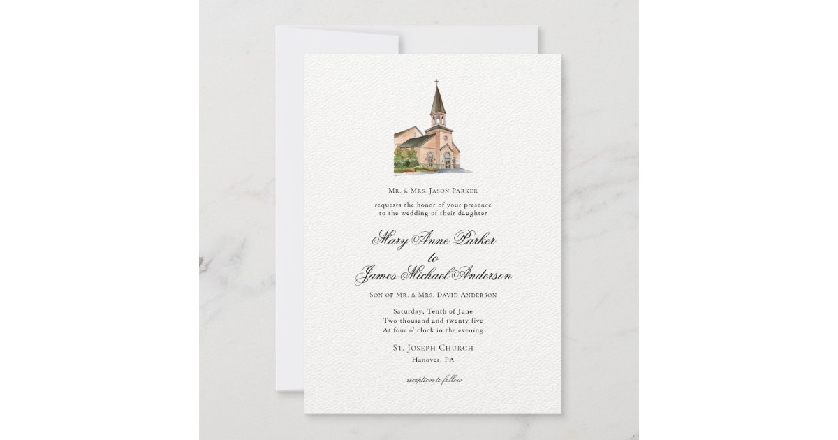 Religious Church Wedding Invitation | Zazzle