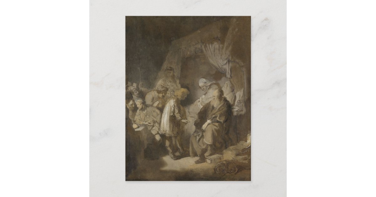 Rembrandt, Joseph telling his dreams Postcard | Zazzle