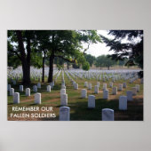 REMEMBER OUR FALLEN SOLDIERS POSTER | Zazzle