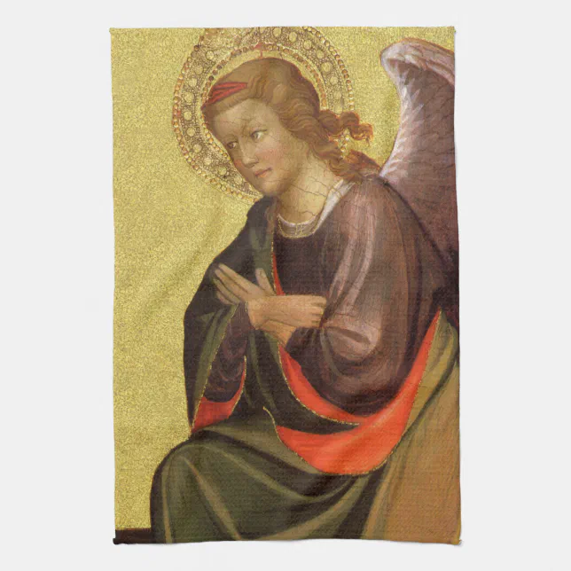 Renaissance Angel by Master of the Bambino Vispo Tea Towel | Zazzle