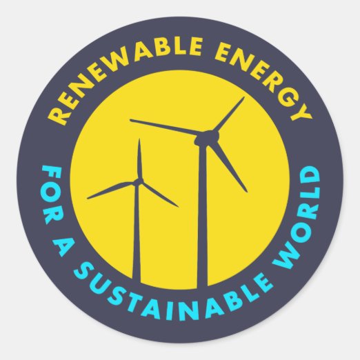Renewable Energy Stickers & Labels | Zazzle UK