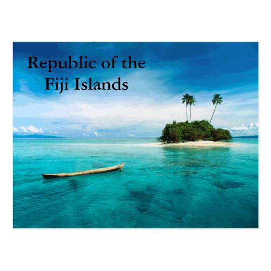 Republic of the Fiji Islands postard Postcard | Zazzle.co.uk