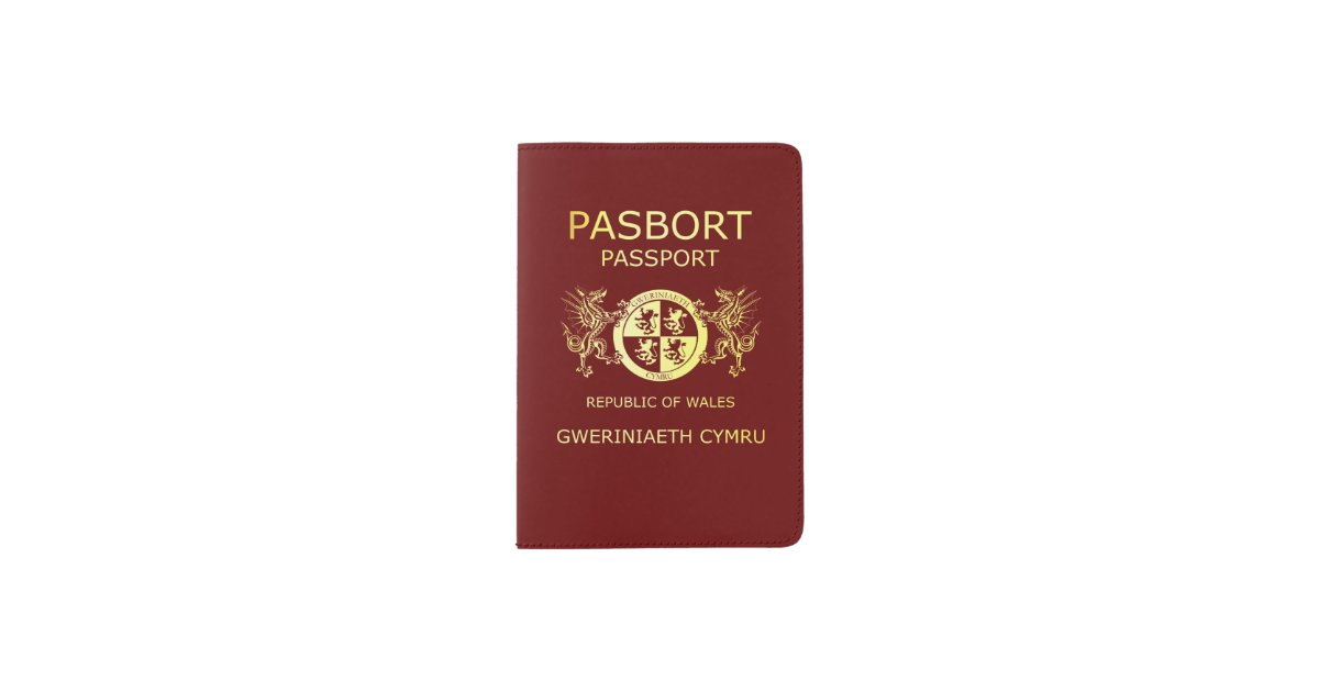 Republic Of Wales Passport Cover | Zazzle