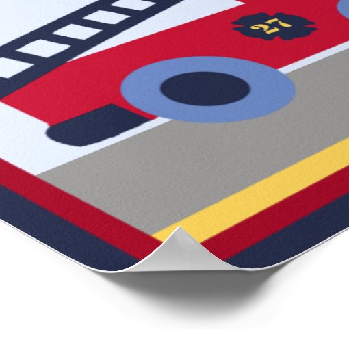 Rescue Vehicle #2 Fire Engine/Truck Poster | Zazzle