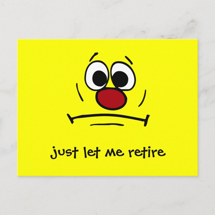Resigned Face Grumpey Postcard | Zazzle.co.uk