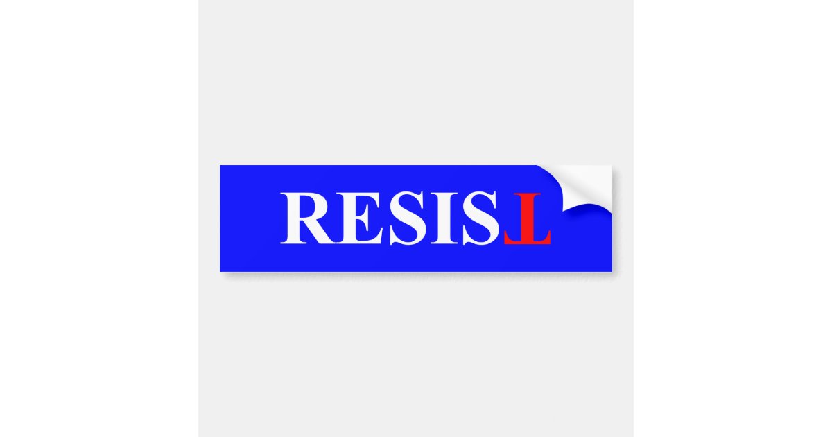 Resist Bumper Sticker | Zazzle