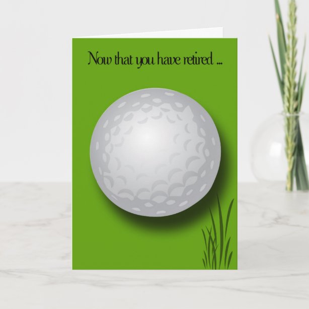 Golf Retirement Cards | Zazzle UK