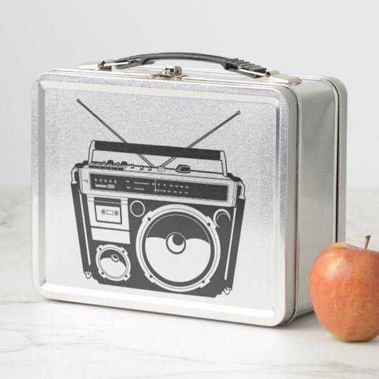 Retro 80s Boombox Metal Lunch Box | Zazzle.co.uk