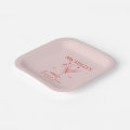 Retro Cocktail Bachelorette Party Paper Plate | Zazzle