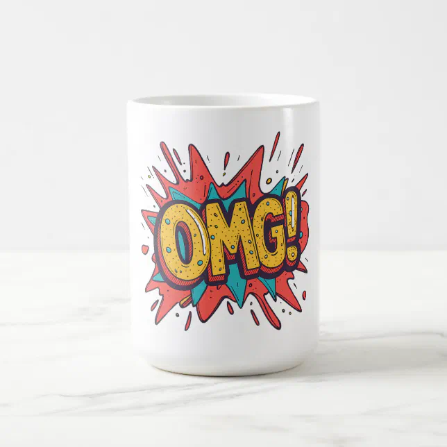 Retro Comic “OMG!” Pop Art Coffee Mug | Zazzle