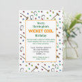 Retro Croquet Hand-Illustrated Preppy Birthday Invitation | Zazzle
