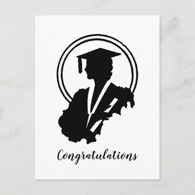 Retro Graduation Congratulations Postcard | Zazzle