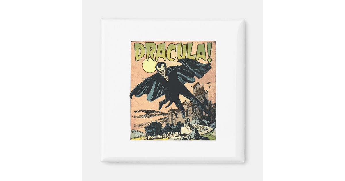Retro Horror Movie Monster Vampire Vintage Hallowe Magnet | Zazzle