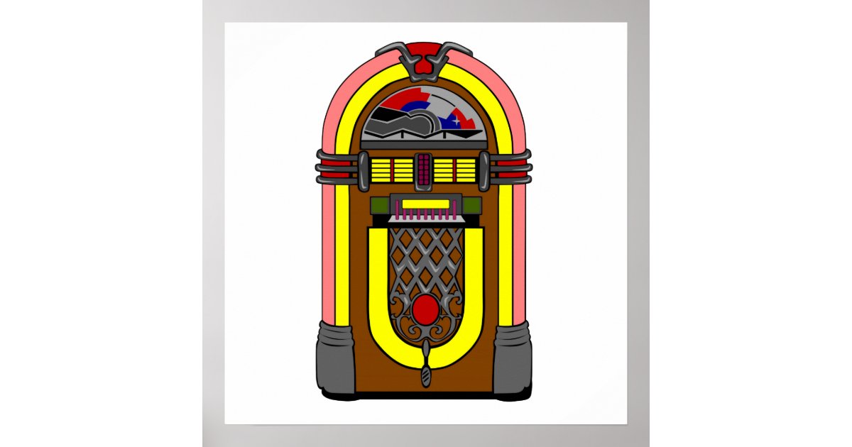 Retro Jukebox Poster | Zazzle