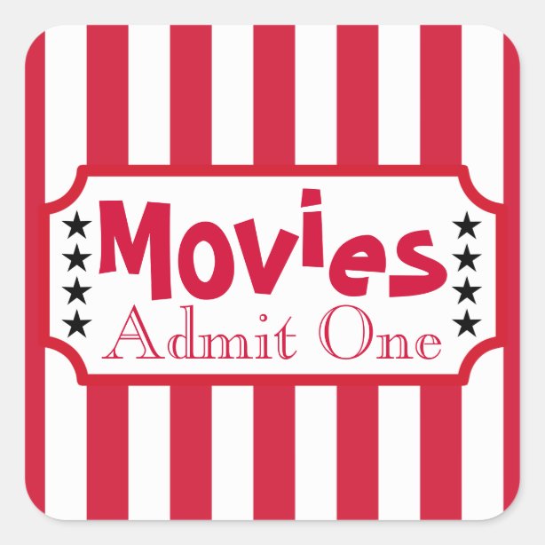 Cinema Stickers & Labels | Zazzle UK