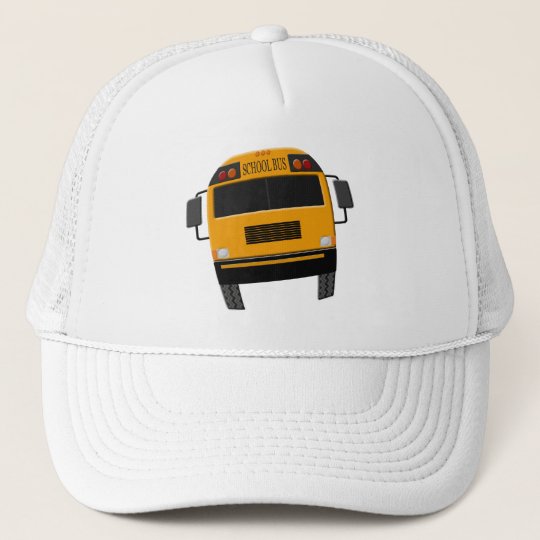 Retro Old School Bus Driver Cap Hat with Bus | Zazzle.co.uk